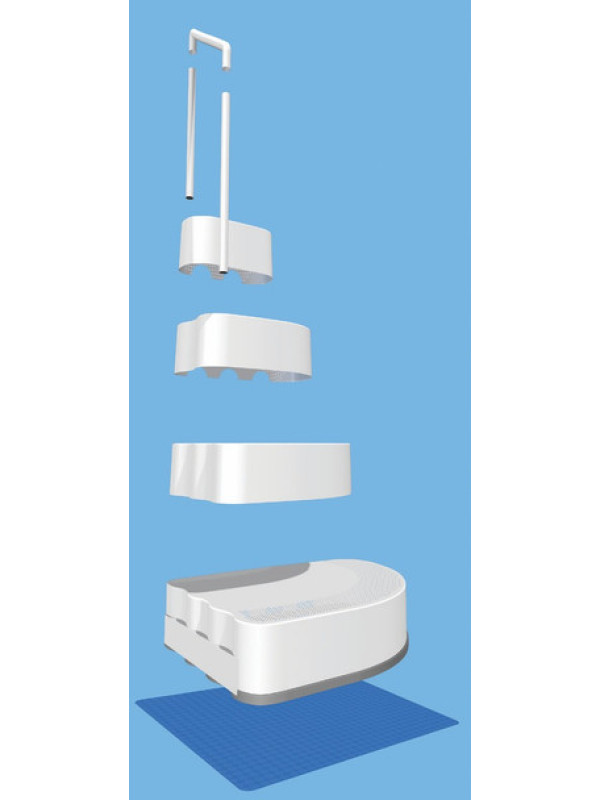 Wedding Cake Style Deck to Pool Entry Steps